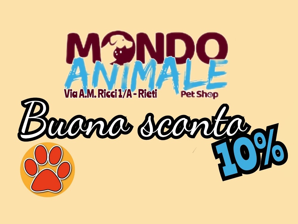 MONDO ANIMALE – Entra qui, scarica il tuo Buono Sconto e consegnalo in ...